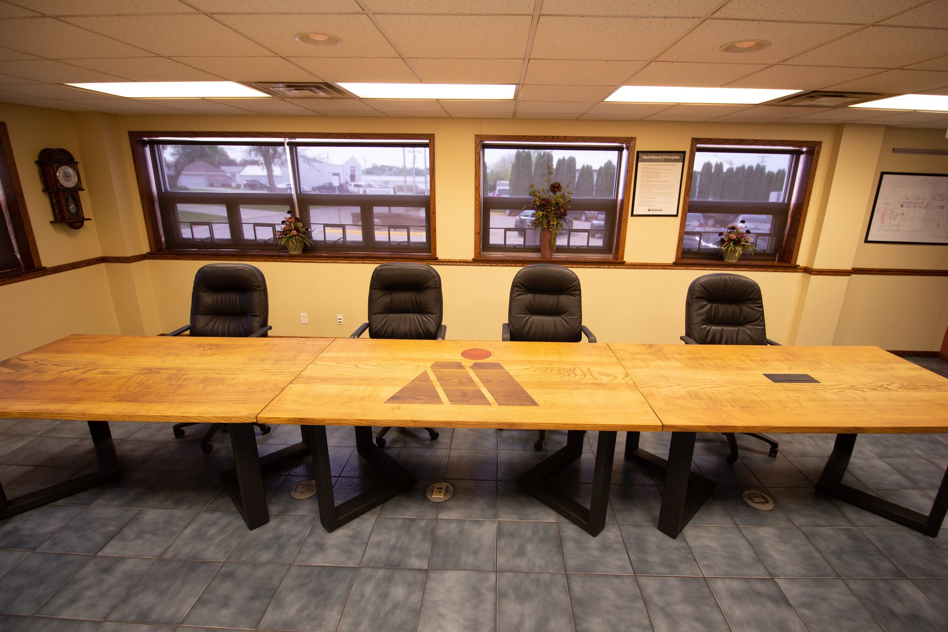 Custom Commercial Conference Table | Hazel Oak Farms