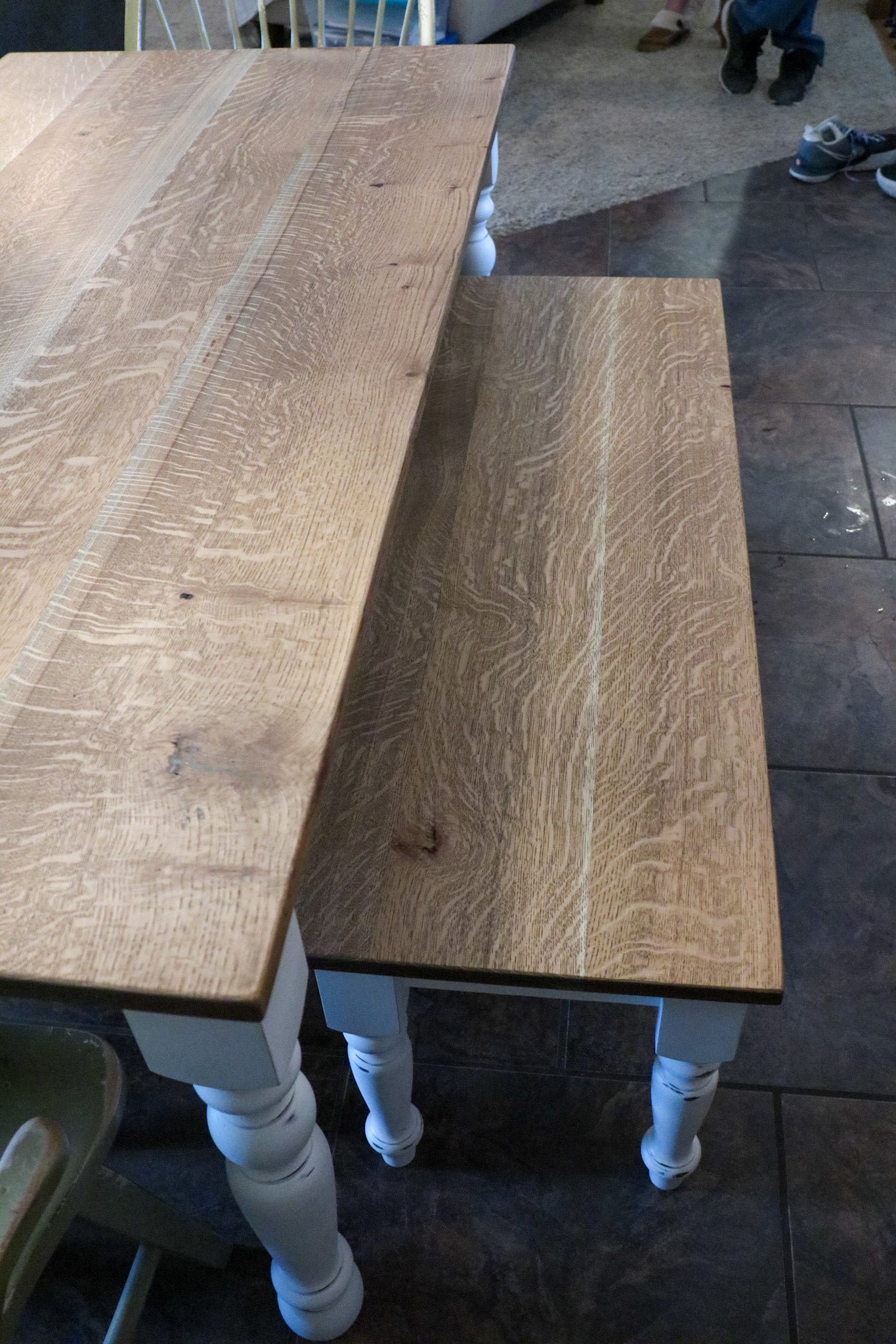 Quarter Sawn Oak Farmhouse Table MorningWood Co. | Jacksonville, FL