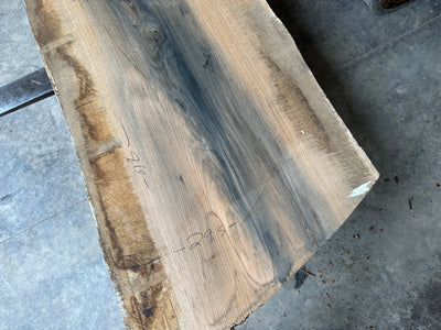 White Oak Lumber Slab #1198 BLUE | Hazel Oak Farms