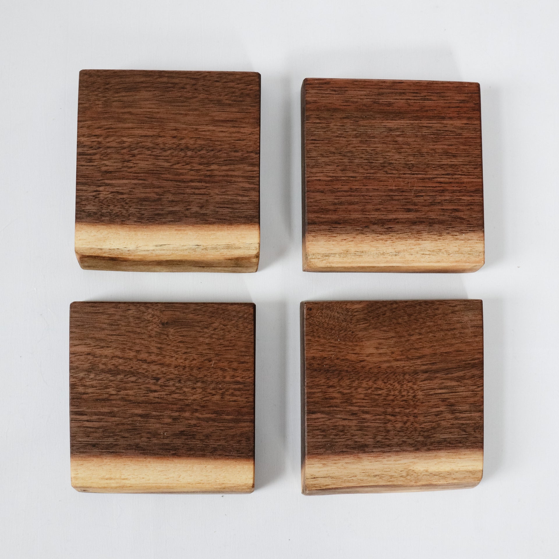 Set of 4 Live Edge Walnut Coasters | Hazel Oak Farms