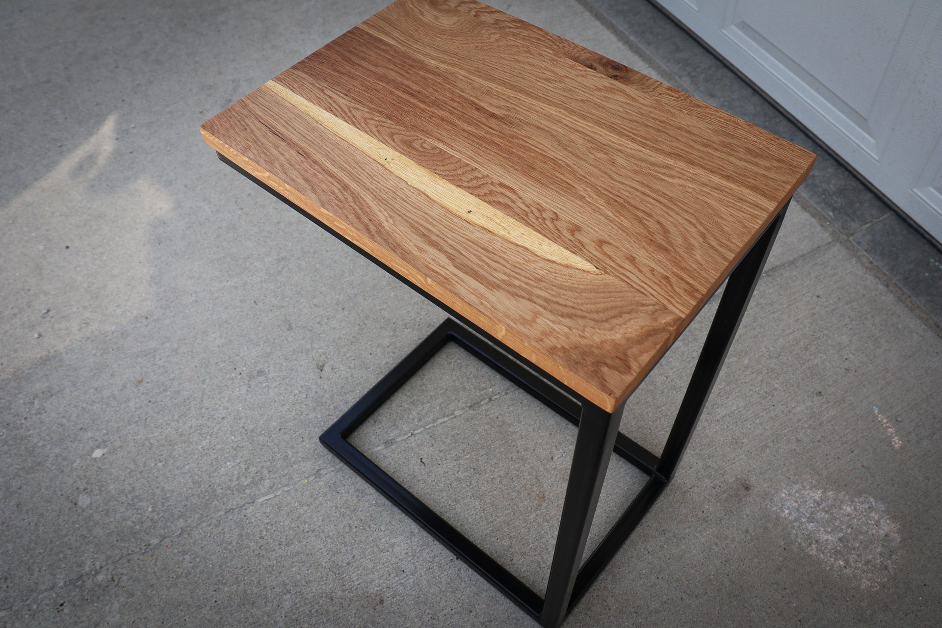 White Oak Modern Side C Table | Hazel Oak Farms