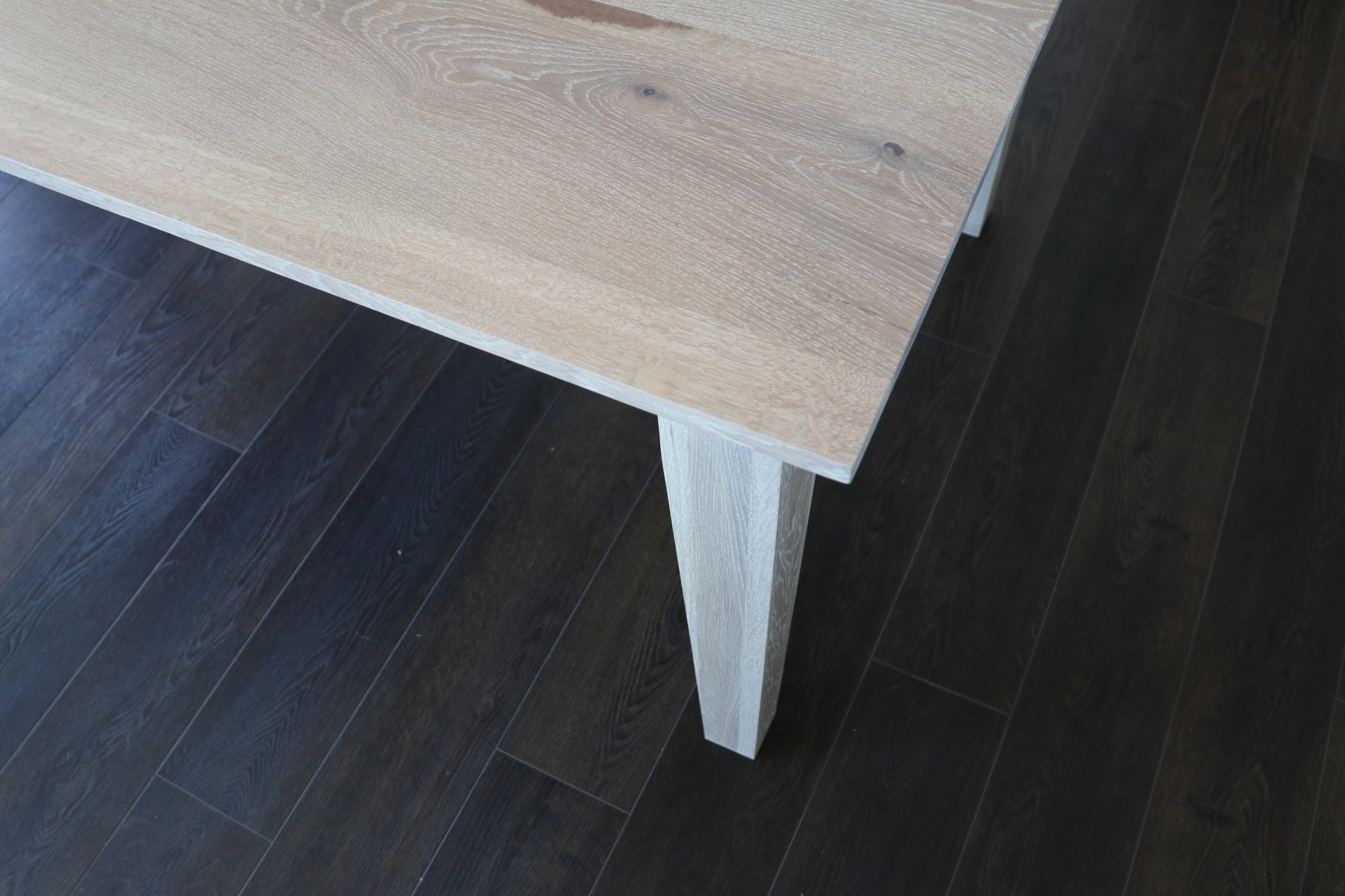 Solid White Oak Shaker Style Dining Table | Hazel Oak Farms