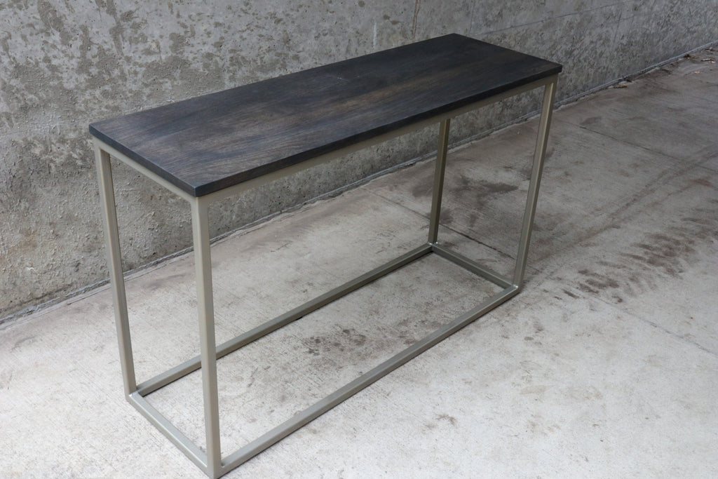 Modern Metal & Wood Console Entryway Table | Hazel Oak Farms
