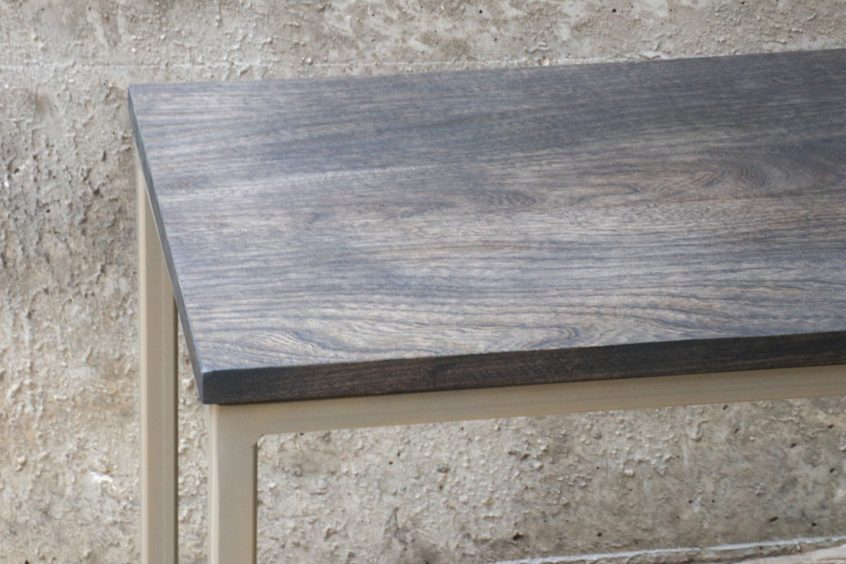 Modern Metal & Wood Console Entryway Table | Hazel Oak Farms