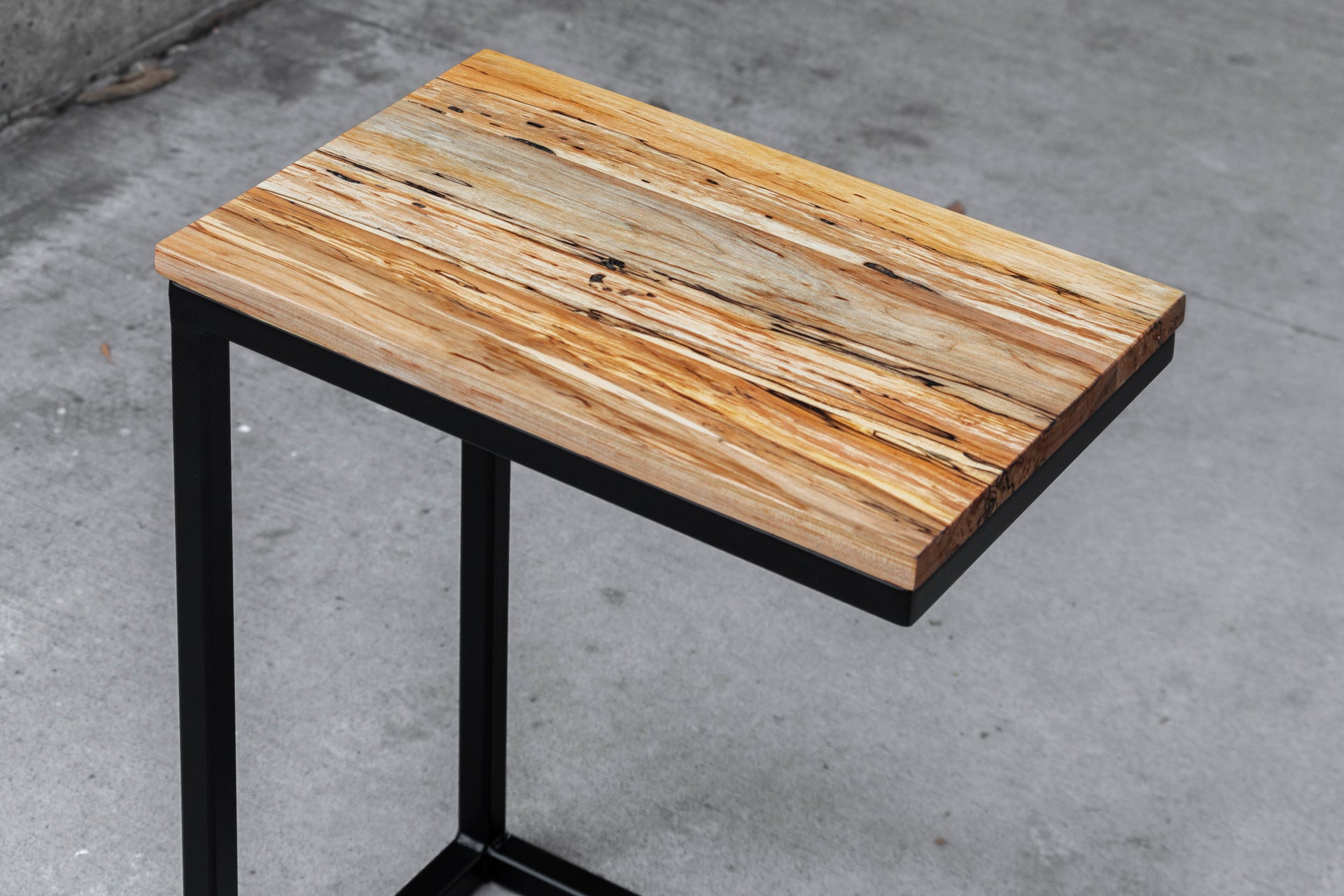 Solid Spalted Maple Wood Laptop C Table | Hazel Oak Farms