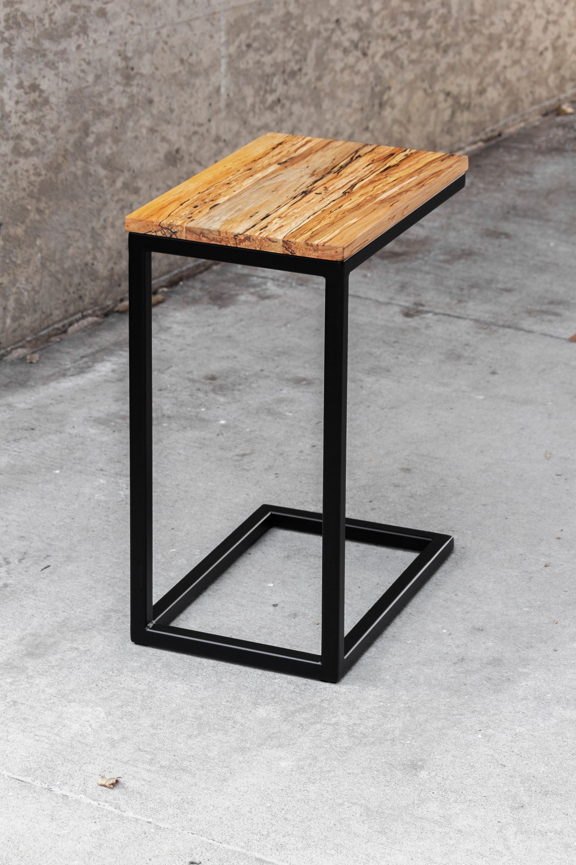 Solid Spalted Maple Wood Laptop C Table | Hazel Oak Farms